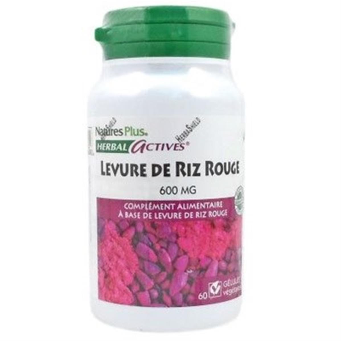 Levure de riz rouge 600 mg - 60 gélules - Natures Plus